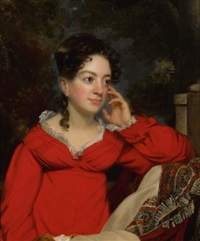 GIRL IN RED GOWN, 1830