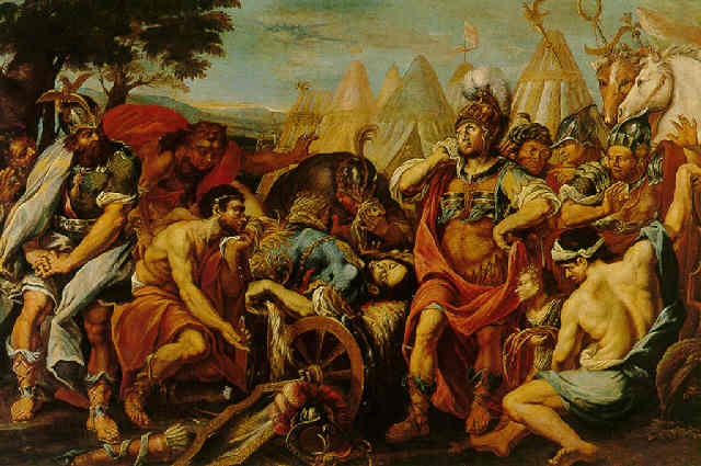 Achilles mourning the Death of Patroclus by Francesco Rosa on artnet