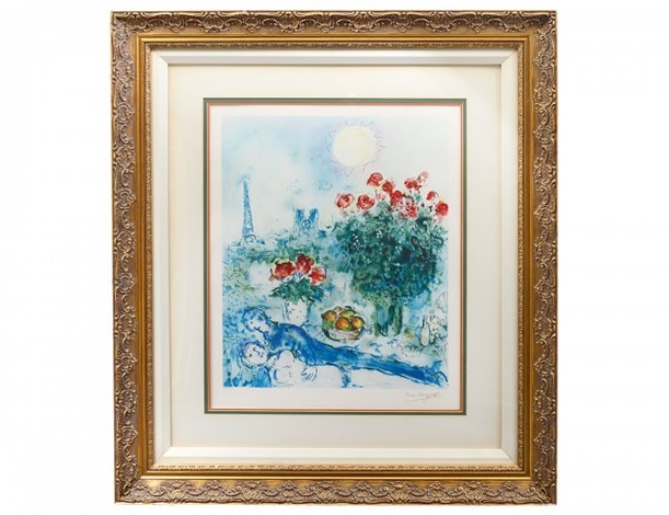 Eiffel Tower And Lovers By Marc Chagall On Artnet