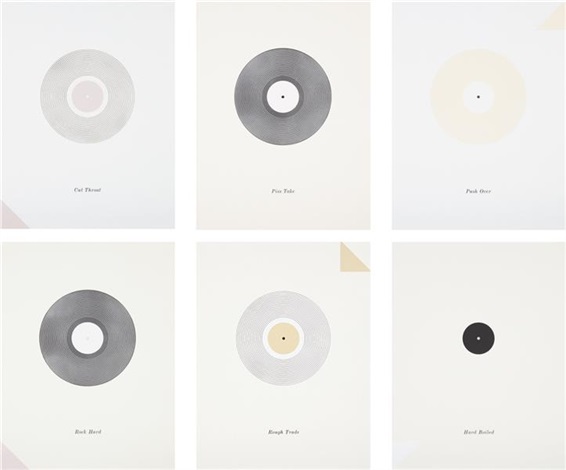 Rough Trade Hard Boiled Cut Throat Piss Take Push Over And Rock Hard Set Of 6 By Matthew Brannon