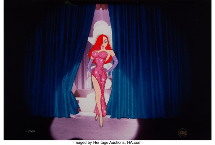 Who Framed Roger Rabbit Jessica Rabbit Limited Edition Cel 31500 Walt