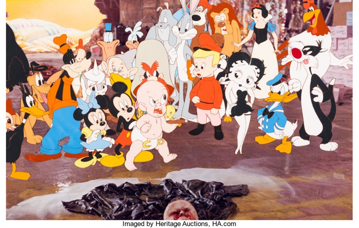 Who Framed Roger Rabbit Multi Character Production Cel Amblindisney
