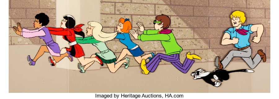 Josie And The Pussycats Production Cel And Master Background Setup