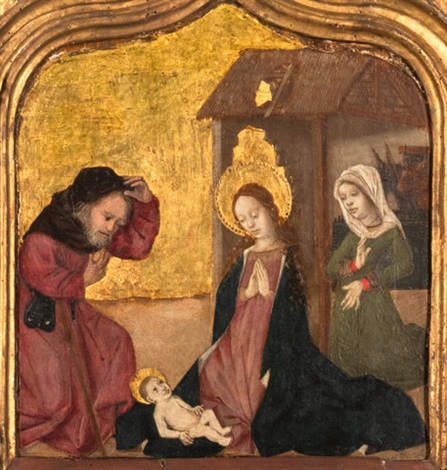The Annunciation, The Visitation, The Nativity a tryptich by French ...
