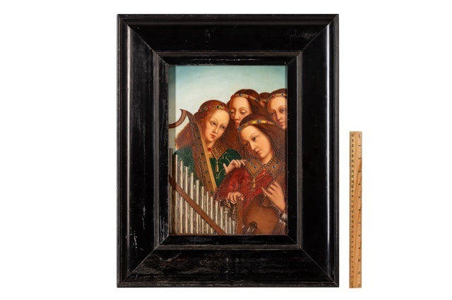 Ghent altarpiece, angel musicians top right panel by Jan van Eyck on artnet