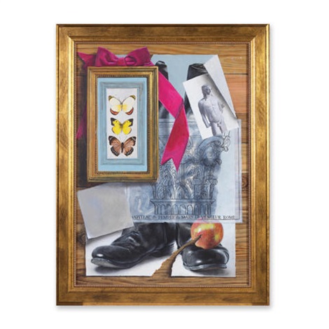 Trompe loeil Butterflies and boots by Martin Battersby on artnet
