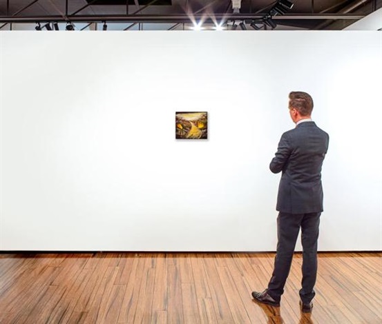 PAINTING ROAD IN FIERY LANDSCAPE by Peter Booth on artnet