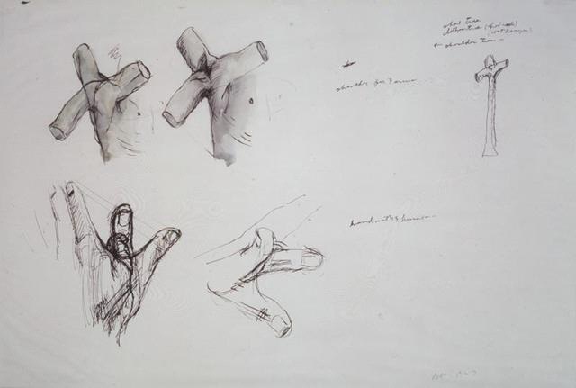 Shoulder with 3 arms Study for shoulder tree by Bruce Nauman on artnet