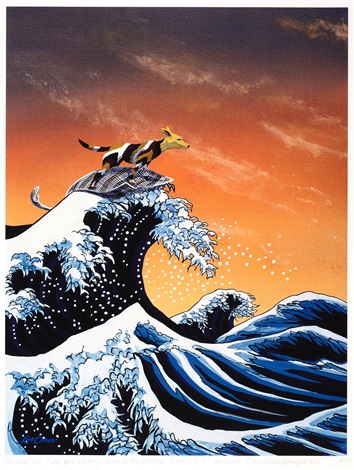 MICHAEL AND I ARE JUST SLIPPING DOWN THE PUB FOR A MINUTE by Lin Onus ...