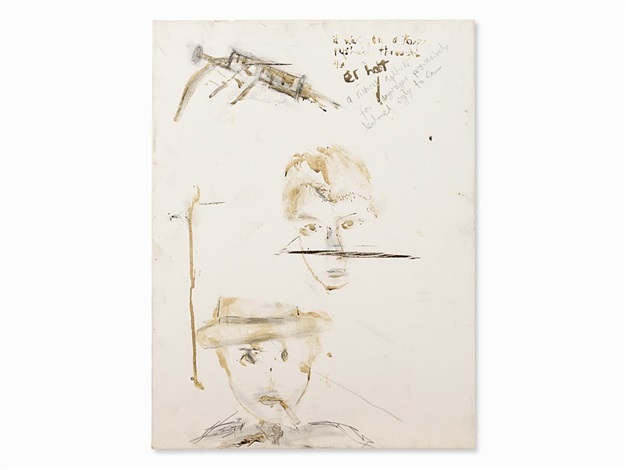 Self Portrait - Blood Painting by Peter Doherty on artnet