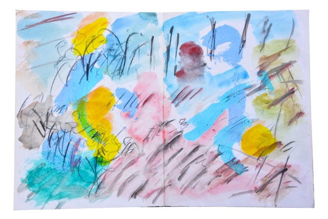 Khat wa Rasm Line and Hand-drawing by Etel Adnan on artnet