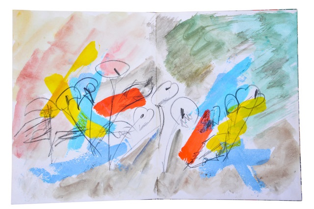 Khat wa Rasm Line and Hand-drawing by Etel Adnan on artnet