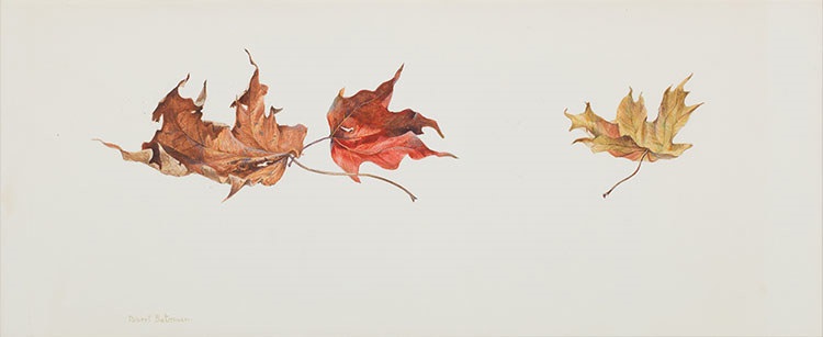 Three Maple Leaves by Robert McLellan Bateman on artnet