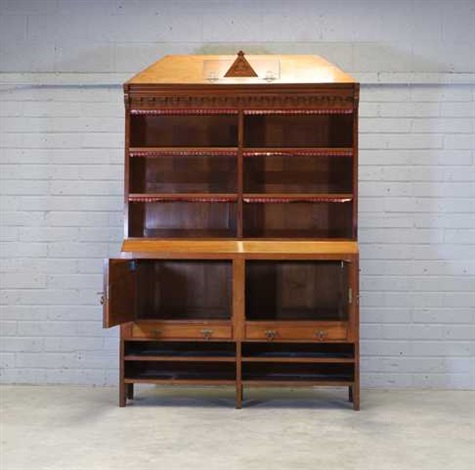 a Gothic Revival walnut library bookcase by Charles Locke Eastlake on ...