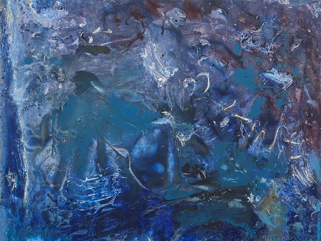 Ibiza-Composition in Blue by Rudolf (Rudi) Baerwind on artnet