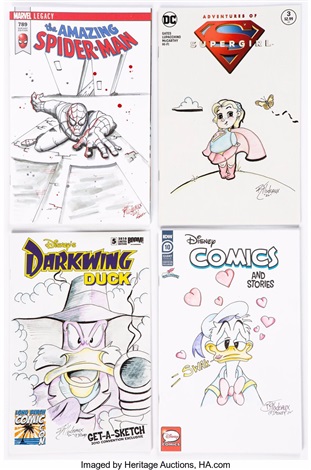 Gary Bilodeaux - Spider-Man, Supergirl, and Donald Duck Variant Sketch ...