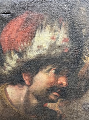 Moses and the pharaohs crown by Luca Giordano on artnet