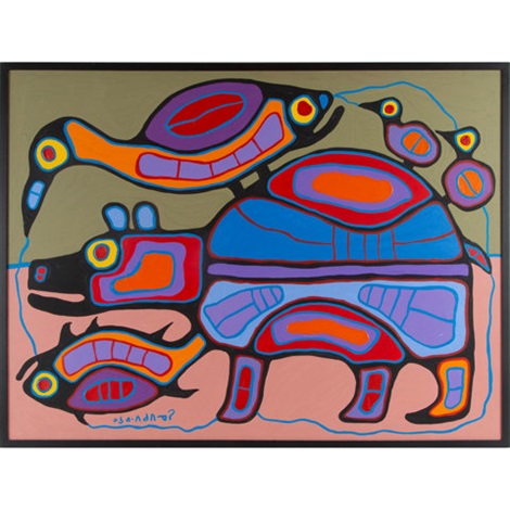 ANIMAL WORLD by Norval Morrisseau on artnet