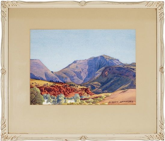 Mount Hermannsburg And Finke River by Albert Namatjira on artnet
