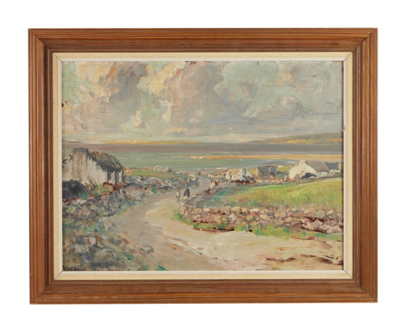 JAMES HUMBERT CRAIG SIGNED ORIGINAL MIA FARROW OWNED SEASCAPE PAINTING ...