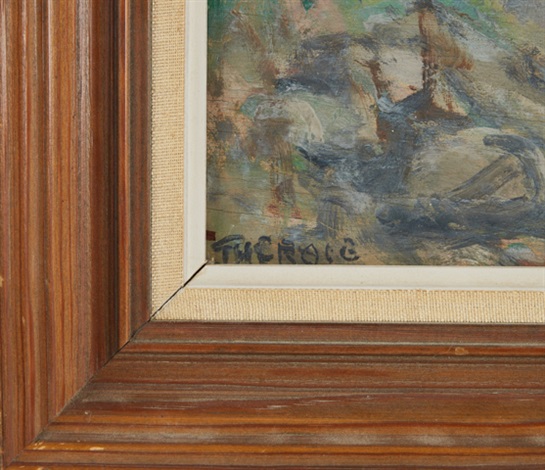 JAMES HUMBERT CRAIG SIGNED ORIGINAL MIA FARROW OWNED SEASCAPE PAINTING ...