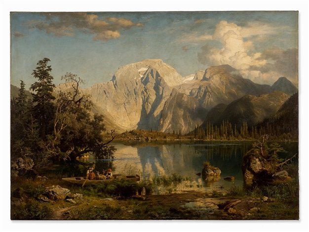 Mountain Scenery by August Wilhelm Leu on artnet