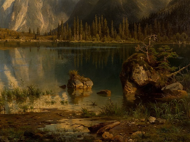 Mountain Scenery by August Wilhelm Leu on artnet
