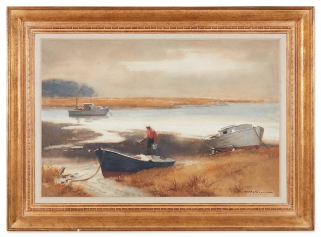 The Clam Digger Maine Marshes by Harry Russell Ballinger on artnet