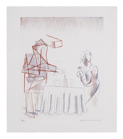 The Blue Guitar by David Hockney on artnet