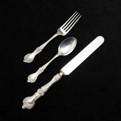 ALVIN MAJESTIC PATTERN STERLING SILVER FLATWARE SET by Alvin Corp. on ...