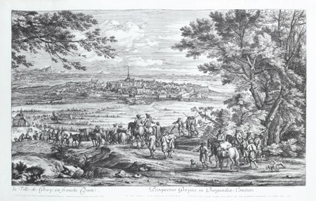 La ville de Gray en Franche - Comté after A.F. van der Meulen by ...