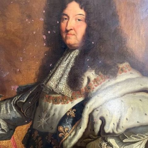 Portrait de Louis XIV en costume de sacre by Hyacinthe Rigaud on artnet