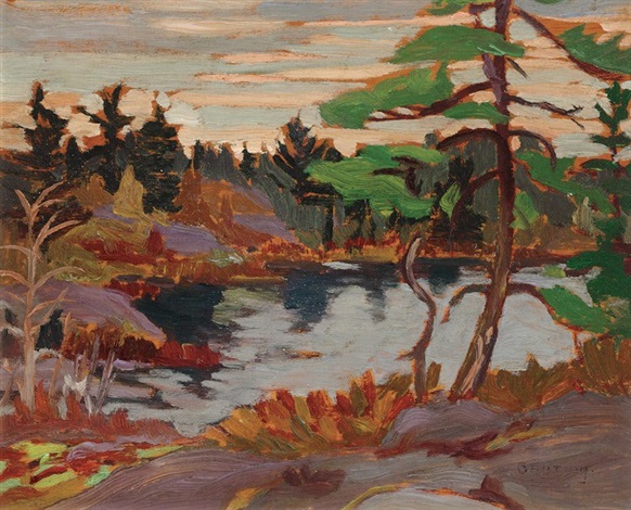 Inland Lake, Georgian Bay, 1932 by Sir Frederick Grant Banting on artnet