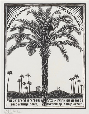 Palm Tree, from XXIV Emblemata by M.C Escher on artnet