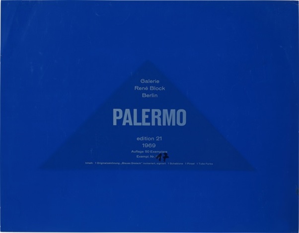 Blaues Dreieck by Blinky Palermo on artnet