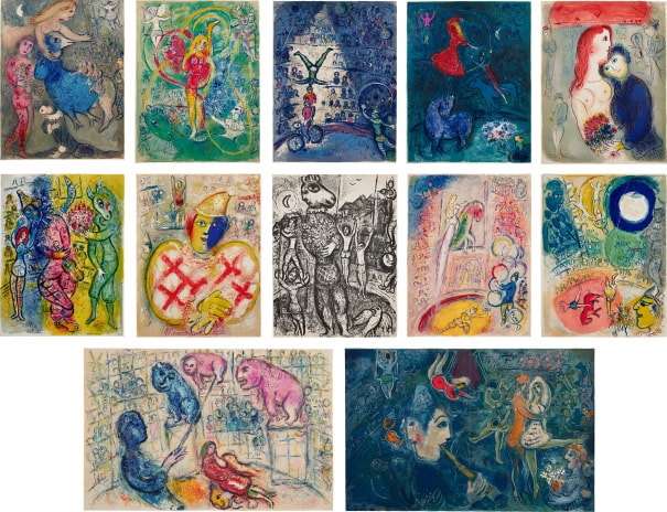Le Cirque The Circus M. 490-527, C. bks 68 by Marc Chagall on artnet