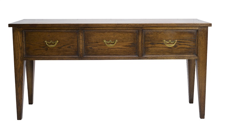 A PROVINICIAL STYLE OAK CONSOLE SIDEBOARD br DESIGNED BY STUART RATTLE ...
