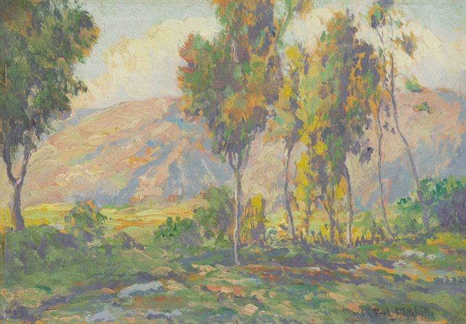 Eucalyptus landscape by Alfred Richard Mitchell on artnet