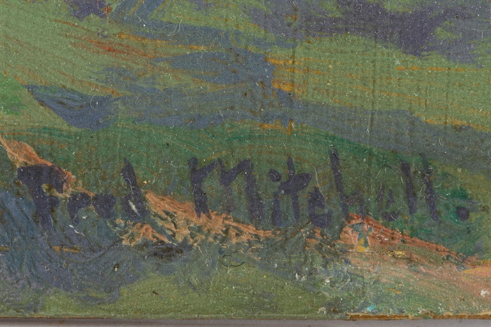 Eucalyptus landscape by Alfred Richard Mitchell on artnet