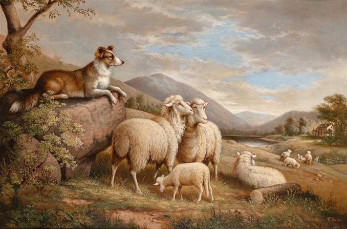 Guarding the Sheep by Susan Catherine Waters on artnet