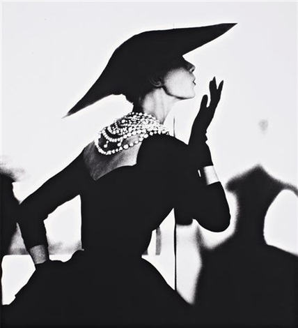 Barbara Mullen Blowing kiss Harpers Bazaar by Lillian Bassman on artnet