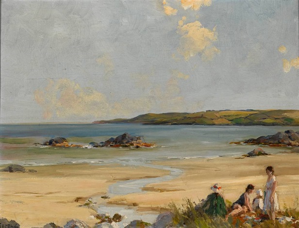 CHILDREN ON THE BEACH by James Humbert Craig on artnet