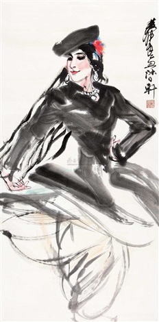 新疆美女 by Huang Zhou on artnet