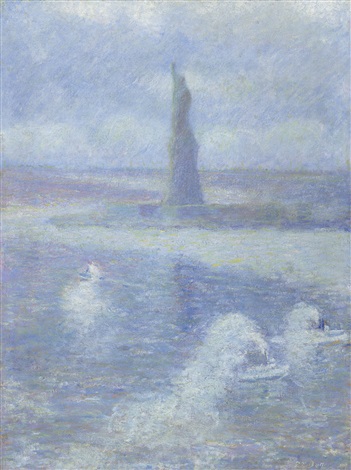Statue of Liberty, N.Y. in Mist by Theodore Earl Butler on artnet
