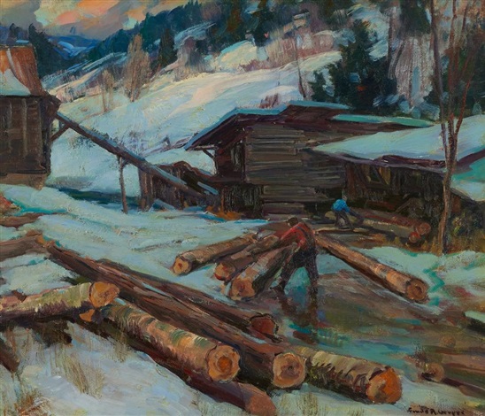 The Old Saw Mill by Emile Albert Gruppe on artnet
