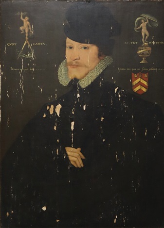 Portrait of a Gentleman, Dressed in Black, Three-Quarter Length ...