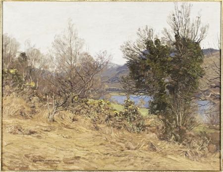 A glimpse of the loch by George Houston on artnet