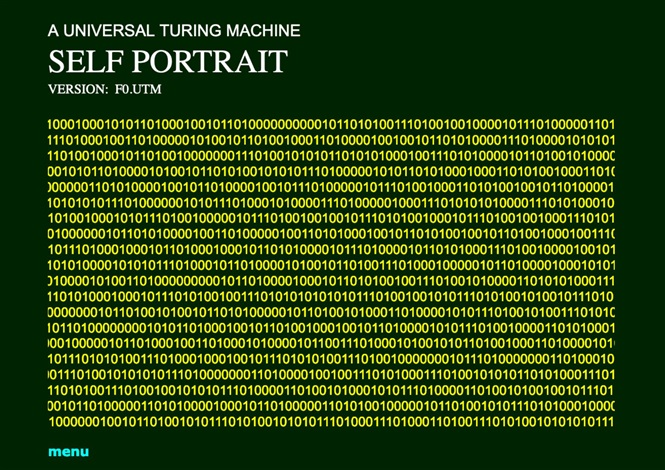 A Universal Turing Machine Self Portrait F0.UTM by Roman Verostko on artnet
