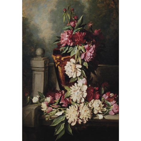 Still Life with Peonies by Frederick S. Batcheller on artnet