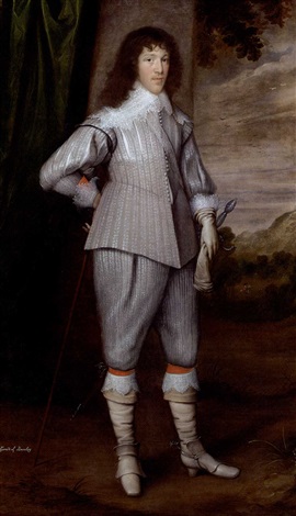 Portrait of Dutton, 3rd Baron Gerard, of Bromley, Staffordshire in a ...